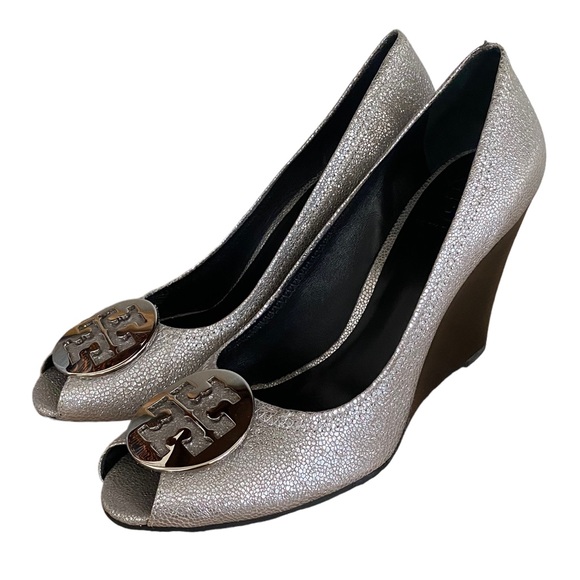 Tory Burch | Shoes | Tory Burch Crackle Pebbled Julianne Metallic ...